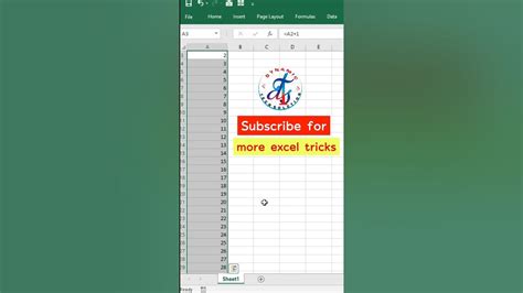 Excel Tips And Tricks 1 Quickly Add Serial Number Excel Tutorial