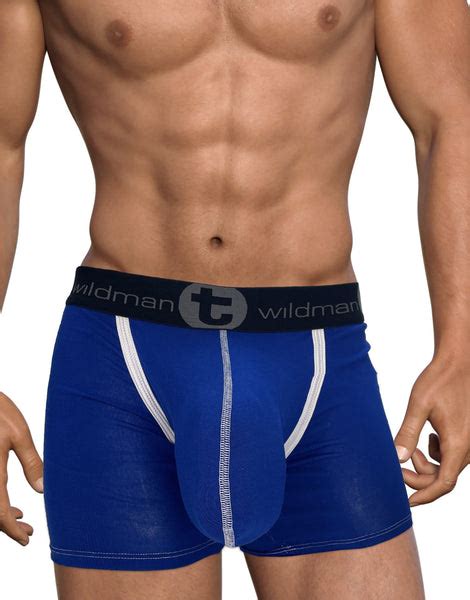 Wildmant Modal Monster Cock 5 Inseam Boxer Brief Royal Blue