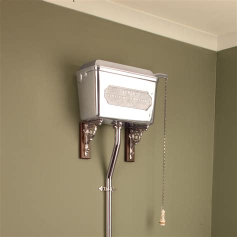 High Level Polished Aluminium Cistern Thomas Crapper