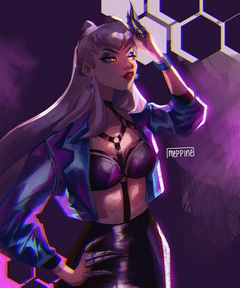 Evelynn And K Da All Out Evelynn League Of Legends Drawn By Hailey Meppinee Danbooru