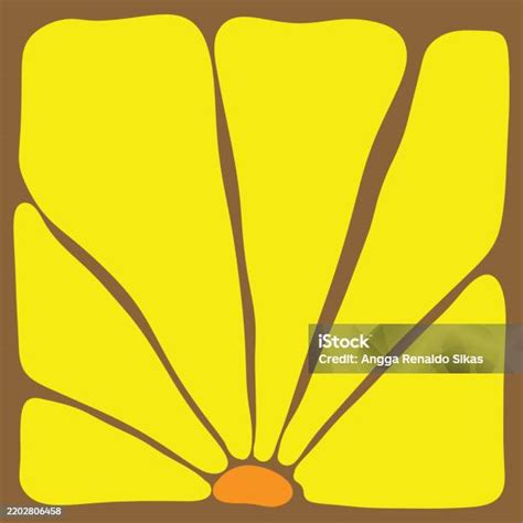 미니멀리스트 레트로 그루비 플라워 포스터 티셔츠 카드 및 다양한 인쇄 제품에 대한 사각형 모양 패턴 그래픽 곡선에 대한 스톡 벡터 아트 및 기타 이미지 Istock