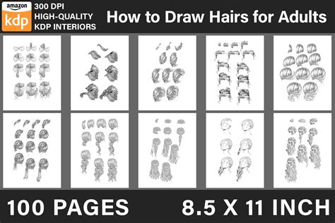 How To Draw Hairs For Adults Graphic By BreakingDots Creative Fabrica