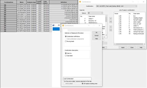 manually defined moving load combination not showing in the combination