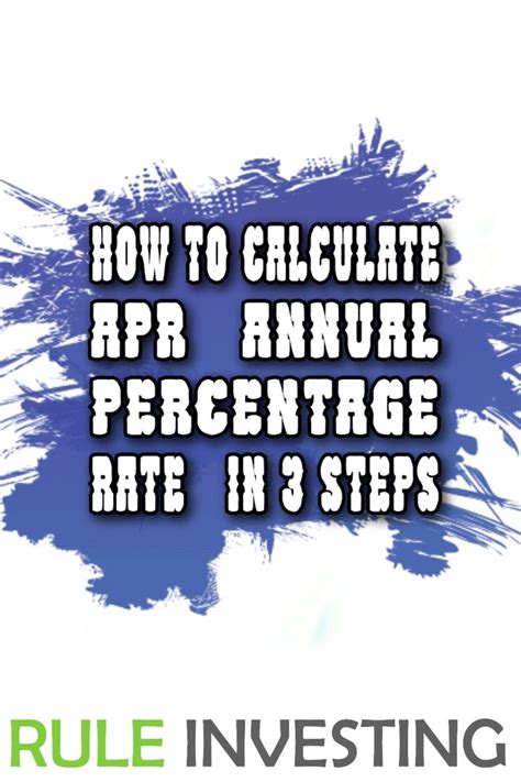 How To Calculate Apr Annual Percentage Rate In Steps Artofit