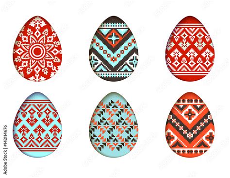 Tribal Art On Easter Eggs
