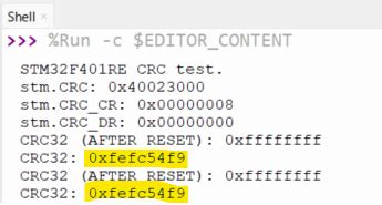 MicroPython的午睡 95 STM32版ハードウエアCRC32演算器の試用 デバイスビジネス開拓団