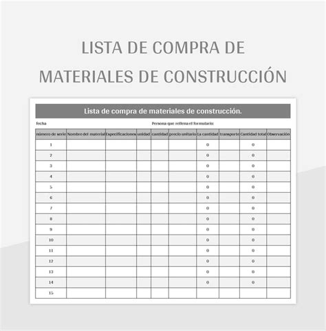 Plantillas Compras Para Excel Gratis y Hojas de Cálculo de Google Slidesdocs