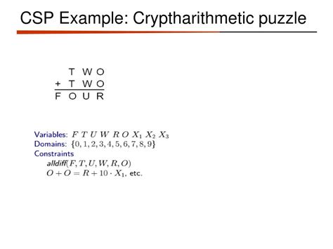 PPT Constraint Satisfaction Problems CSPs PowerPoint Presentation ID