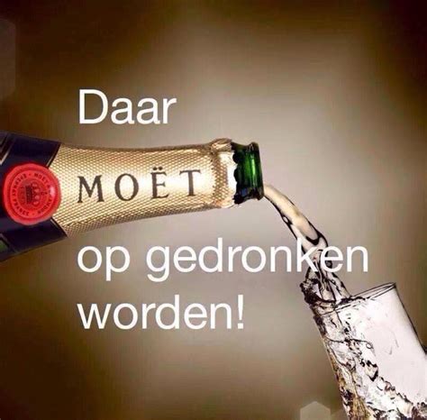Daar Moet Op Gedronken Worden Champagne Verjaardag Verjaardag Verjaardag Typografie