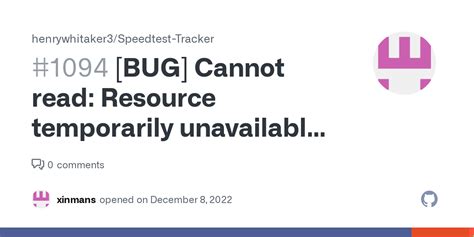 Bug Cannot Read Resource Temporarily Unavailable Typelog · Issue
