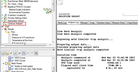 Moldflow Insight Analysis Fails Before Warp With No Information In The