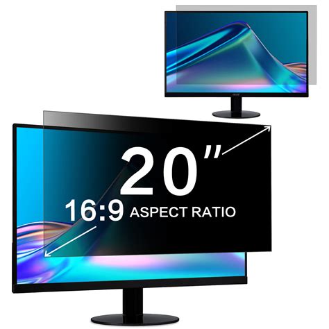 Zoegaa 20 Inch Computer Privacy Screen Filter For 169