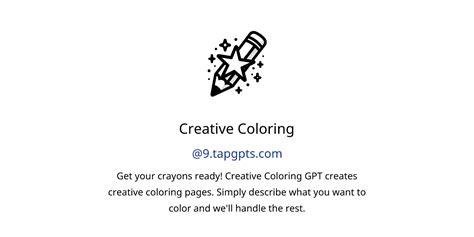 Creative Coloring GPTs Features And Functions Examples And Prompts GPT Store