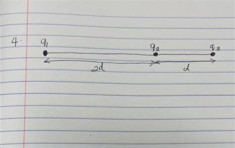 solved three point like charges are placed as shown in the