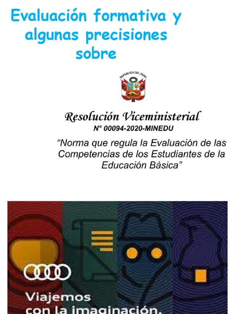 evaluación formativa y rvm 094 2020 pdf evaluación aprendizaje
