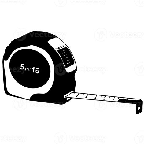 Tape Measure Outline Hand Drawn Outline Illustration Construction And Craftsmanship Tool