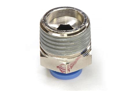 Пневмофитинг цанговый прямой с наружной резьбой PC 8-04 (R1/2") HIMPT ...
