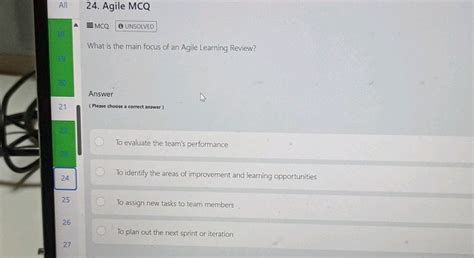 24 Agile Mcq Mcq Unsoived What Is The Main Studyx