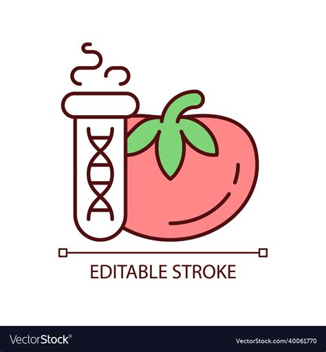 Gmo Testing Rgb Color Icon Royalty Free Vector Image