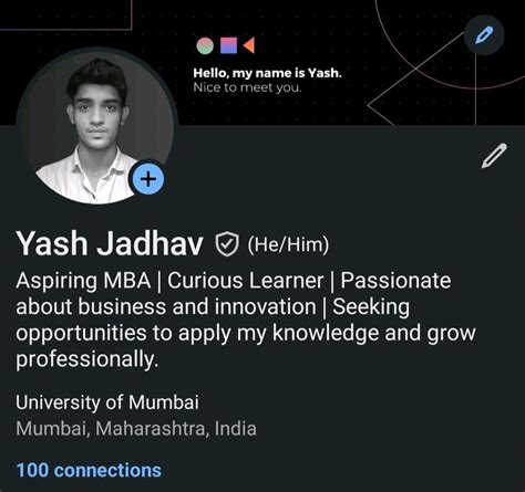 Celebrating 100 Connections On Linkedin Yash Jadhav Posted On The