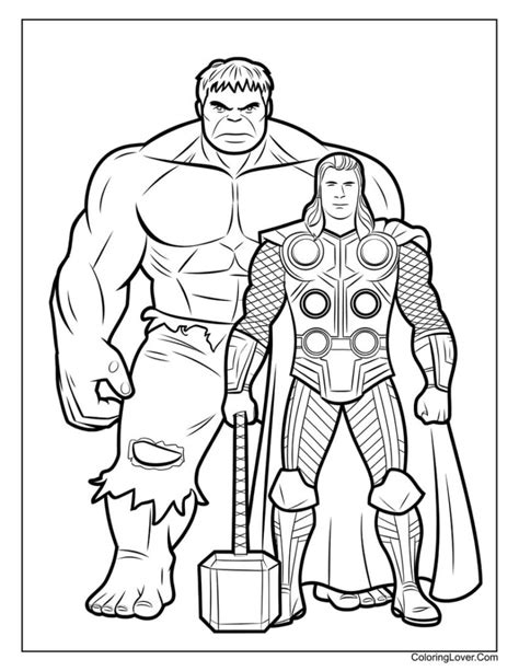 Printable Thors Hammer Coloring Pages [2025]