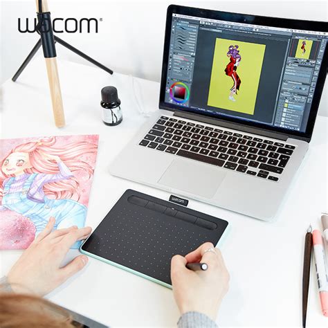 【品牌直营】wacom数位板ctl4100wl影拓手绘板无线蓝牙电脑绘画板虎窝淘