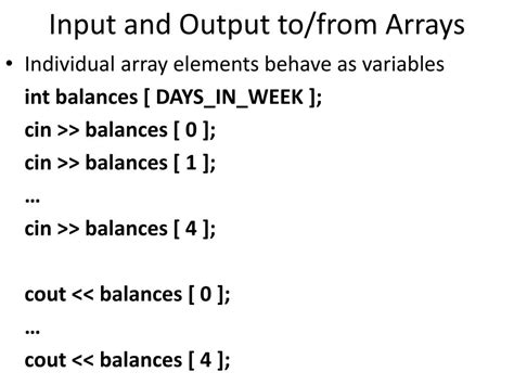 PPT Arrays PowerPoint Presentation Free Download ID