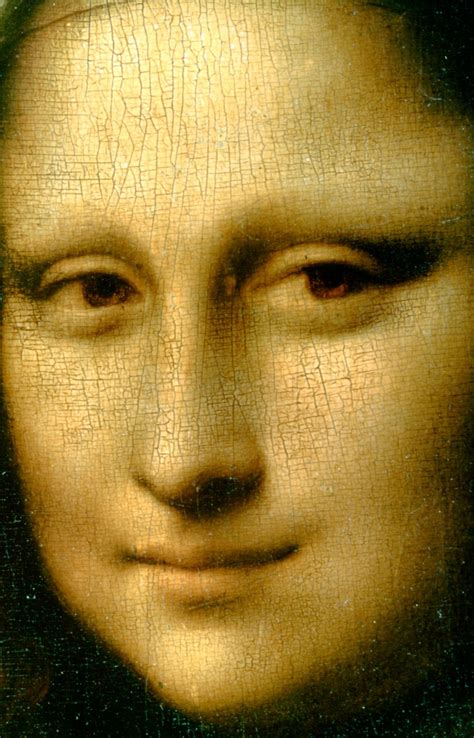 Portrait Of Mona Lisa Detail By Leonardo Da Vinci