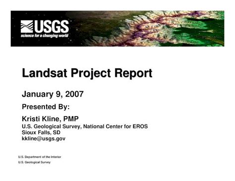 Pdf Landsat Project Report Landsat 7 Spacecraft Status 705 Km Altitude Circular Polar Orbit