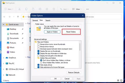 How To Reset File Explorer Folder View In Windows Geek Rewind