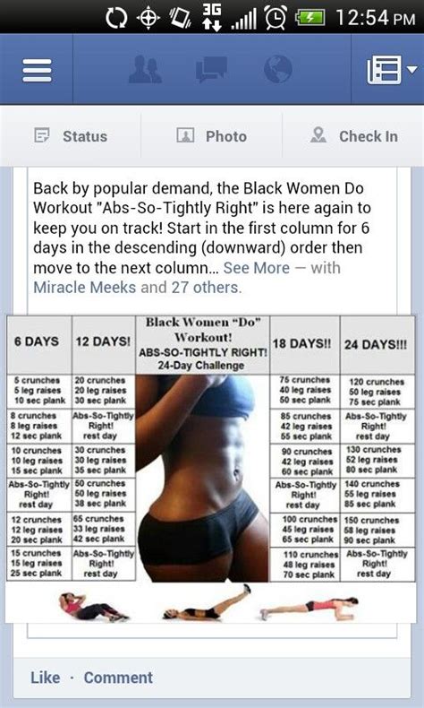 Black Women Do Workout 24 Day Challenge Abs Workout 24 Day Challenge