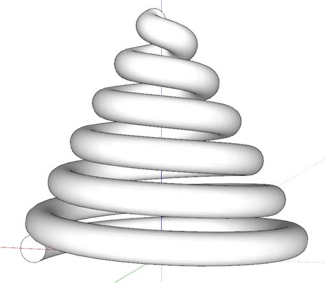 How To Make A 3d Cone Shaped Spiral Sketchup Sketchup Community