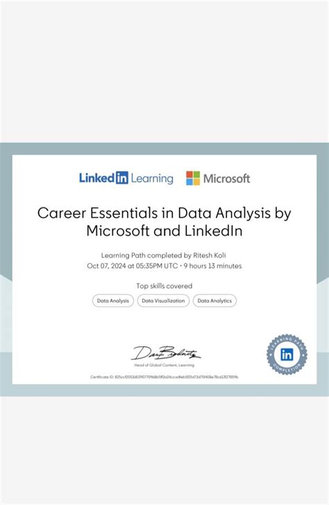 Dataanalysis Datascience Learningjourney Microsoft