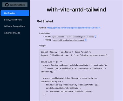 GitHub Buildingwatsize Thaidatepicker React Thaidatepicker React Is A Component For ReactJS