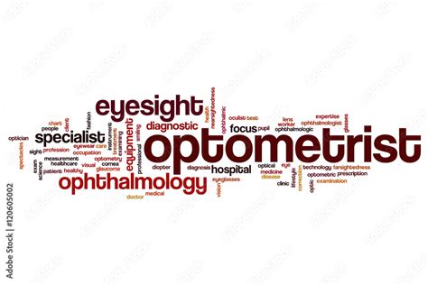 Optometrist Word Cloud Stock Illustration Adobe Stock