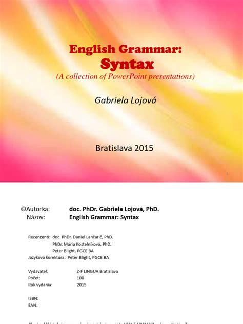Grammar Iii Prezentácio Pdf Clause Question