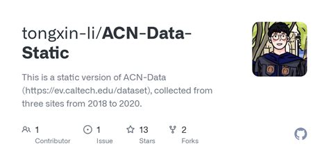GitHub Tongxin Li ACN Data Static This Is A Static Version Of ACN Data Https Ev Caltech