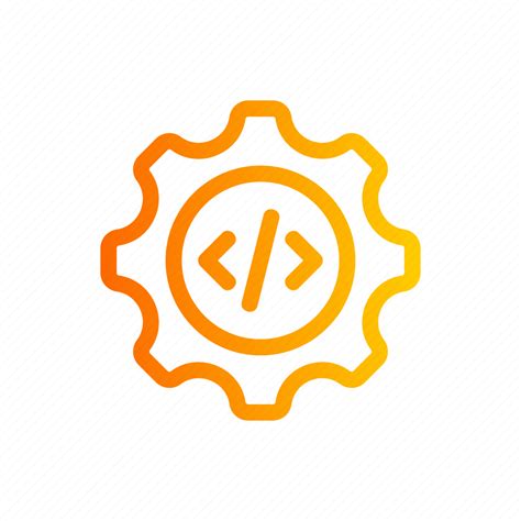 Gear Code Development Coding Configuration Icon Download On