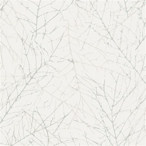 Galerie Industrial Effects White Graphic Tree Stem Wallpaper Roll
