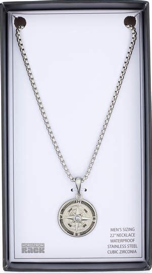 Nordstrom Rack Mens Compass Pendant Necklace Nordstromrack