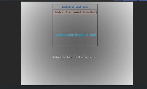 Automated Installation Of Debian 12 Using Pxe Boot Computingforgeeks