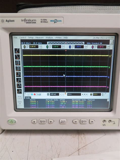 Agilent Dso81204a 12ghz 40gs S Infiniium Digital Oscilloscope Pj15