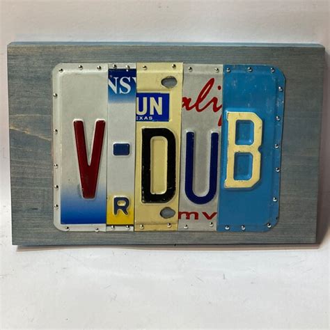 Volkswagen License Plate Etsy