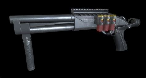 3d Model Super Shorty Shotgun