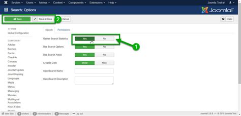 การตั้งค่าให้ Joomla เก็บสถิติ การค้นหา เว็บบอร์ด Php เว็บส่งเสริมการ