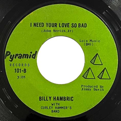 Billy Hambric I Gotta Find That Girl Inksplat Records