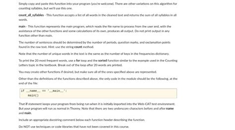 Solved Program Behavior This Program Will Analyze A File