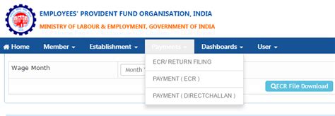how to generate and upload ecr file for pf return in 2019