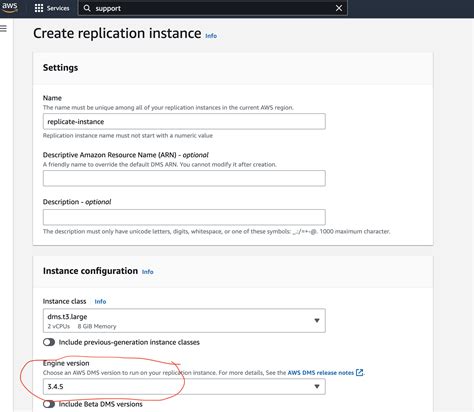 Bug In Aws Dms Service While Creating The Replication Instance Aws Re