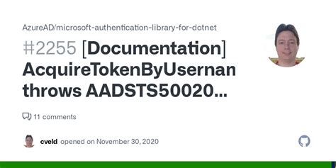 Documentation Acquiretokenbyusernamepassword Throws Aadsts50020 Error